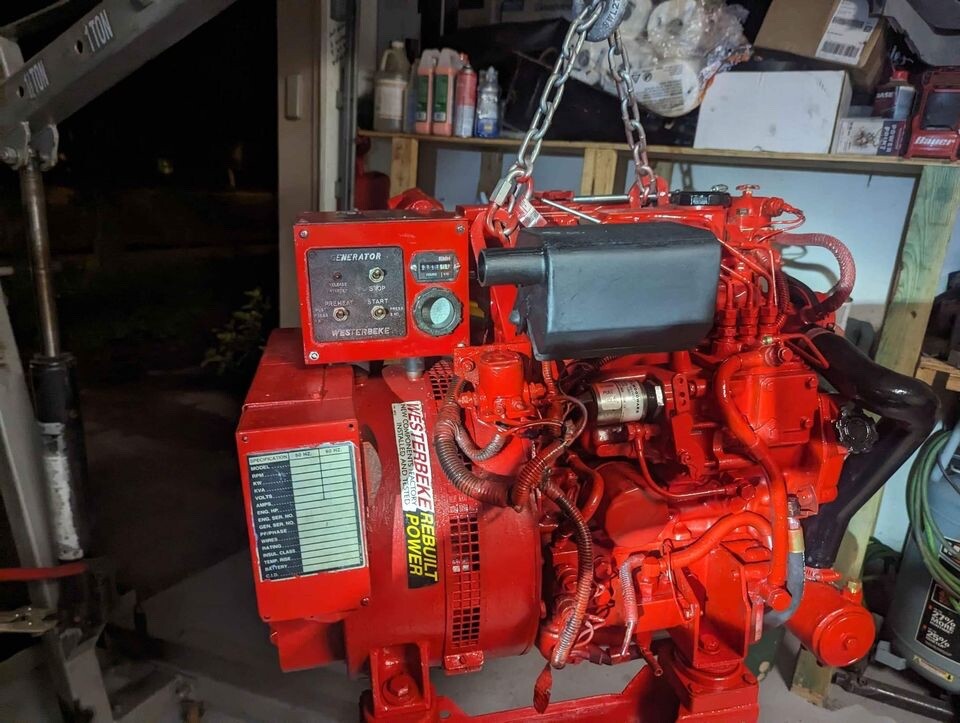 Westerbeke 100 Btd 10 Kw Marine Diesel Generator 60 Hz With Sound