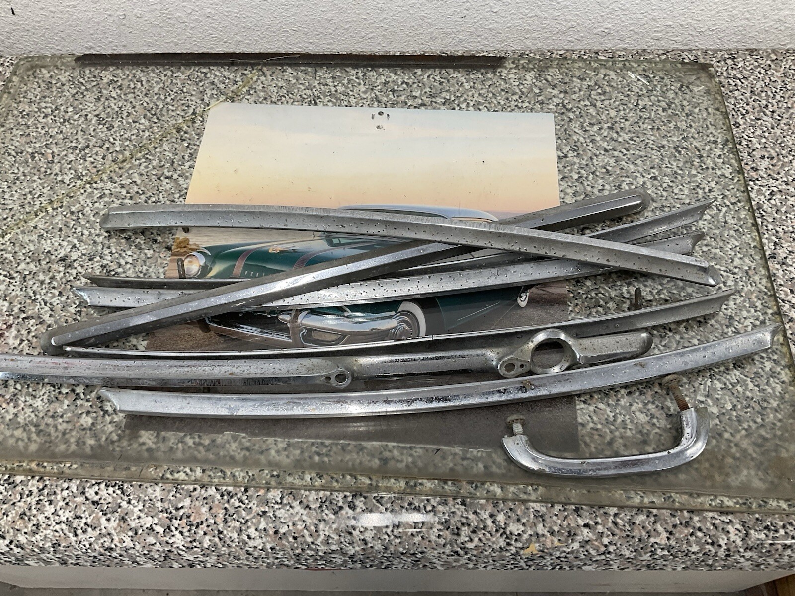 1955 1956 1957 Chevy Nomad Safari Pontiac Chevrolet Tailgate Chrome ...