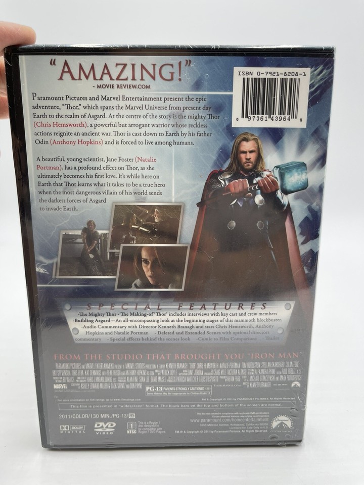 THOR - (DVD) Widescreen, 2011 - Marvel Studios, Paramount Pictures ...