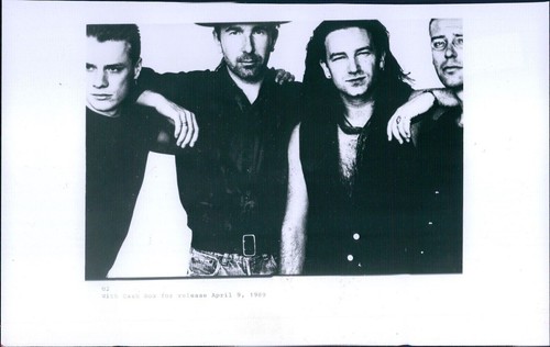 1989 Photo Promo Pic Members Of Rock Group U2 By Anton Corbijn ...