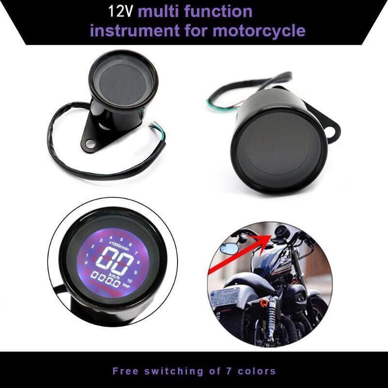 LCD Digital Display Motorcycle ATV Odometer Speedometer Tachometer ...