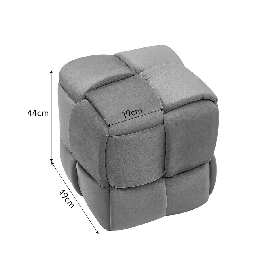 Magic Cube Foot Stool Rest Seat Accent Ottoman Soft Living Room Guest ...