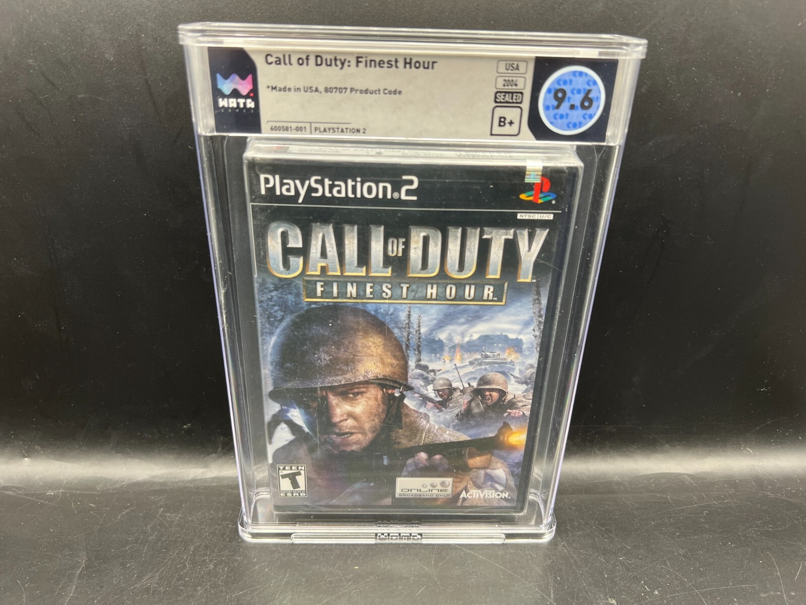 1st Print Call of Duty: Finest Hour PS2 WATA 9.6 B+ FACTORY SEALED MINT ...