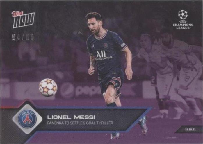 2021-22 Topps Now UCL - Lionel Messi #047 Purple /99 for sale online | eBay