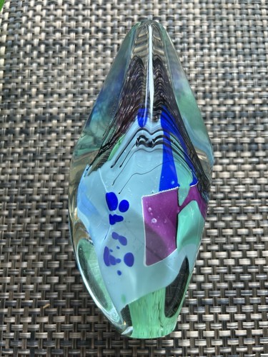 Studio WOA Art Glass Paperweight WOA9075 - Signed - 1989 | eBay
