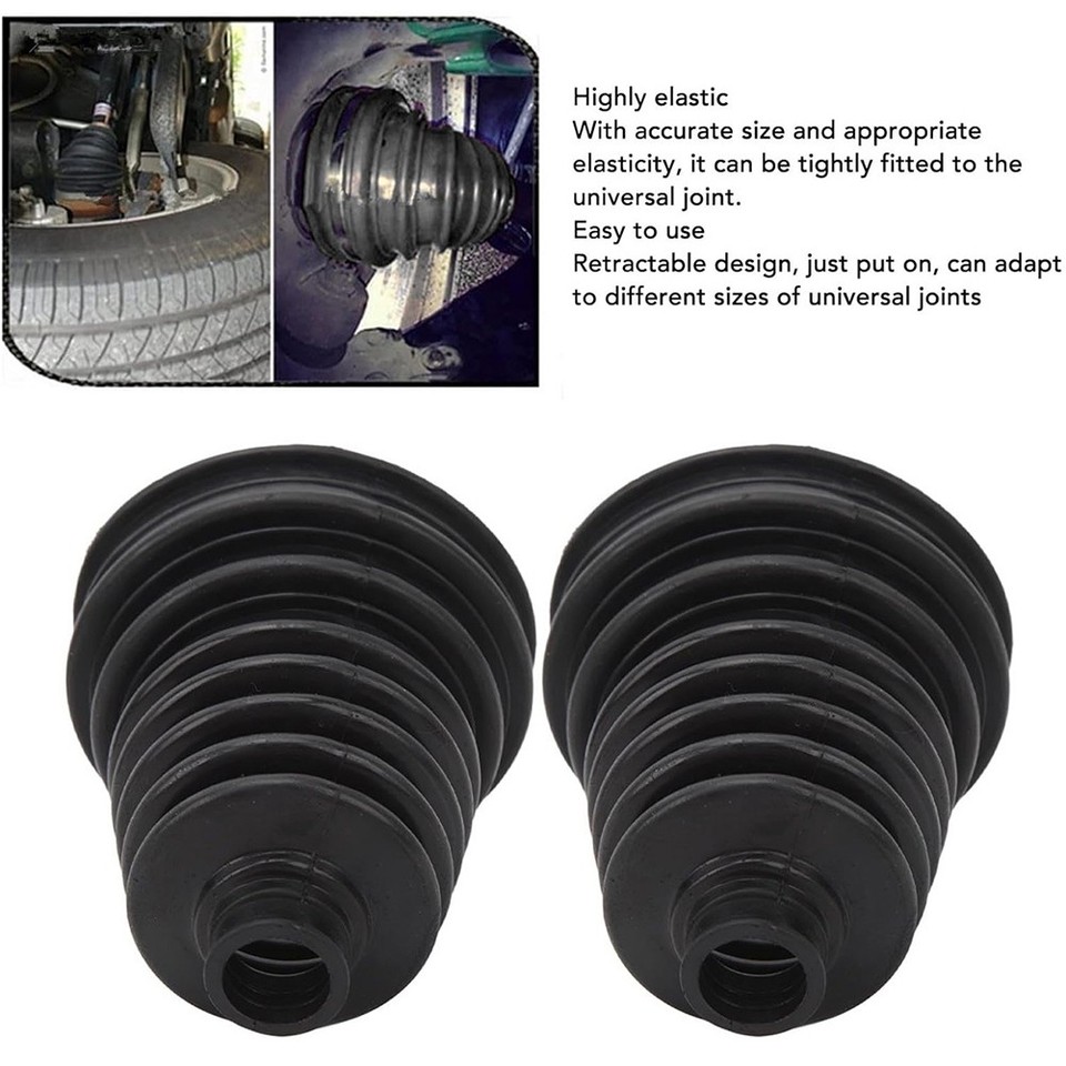 4X Silicone CV Drive Shaft Boot Kits/Universal Round Clamp Replacement ...