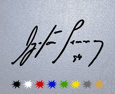 STICKER PEGATINA DECAL VINYL Ayrton Senna Signature | eBay