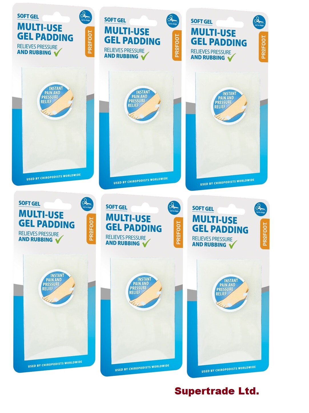 Profoot Soft Gel Multi Use Gel Padding Relieves Pressure Rubbing ...