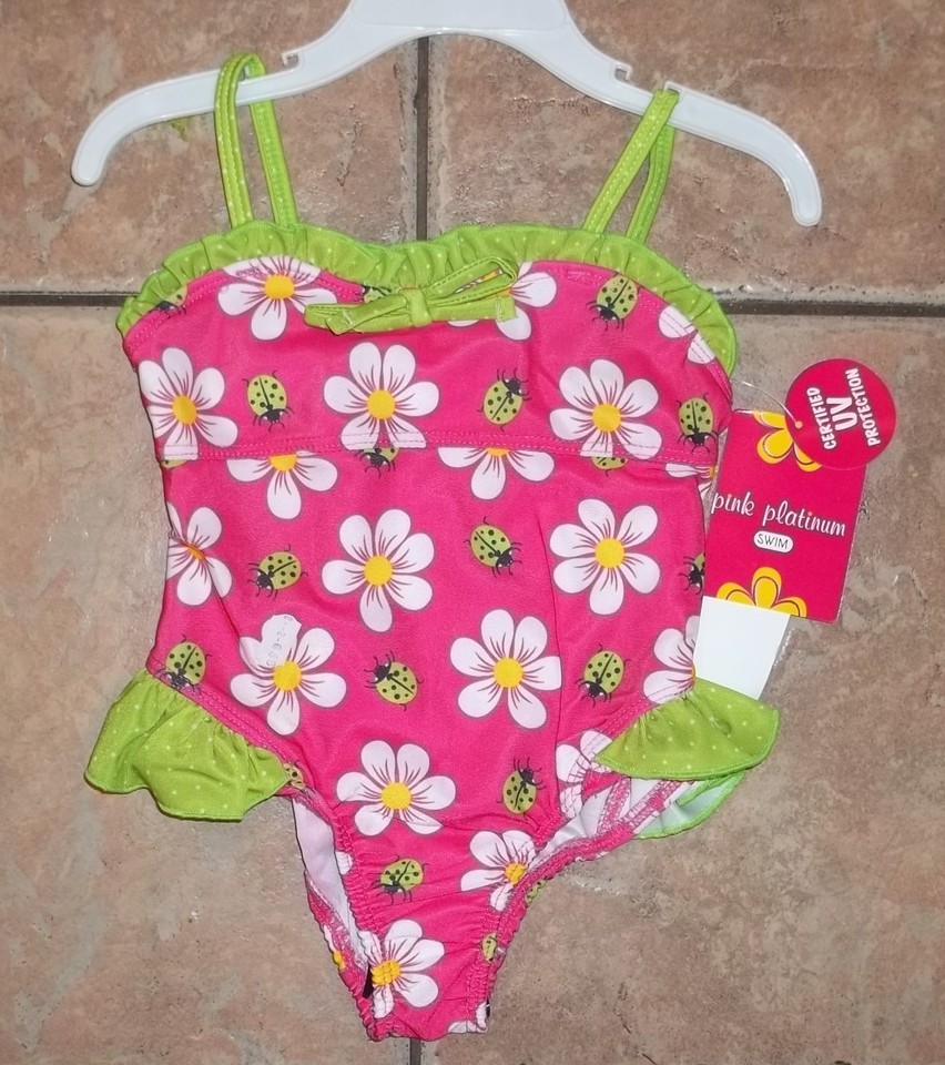 Baby Toddler GIRLS 1 piece bathing suit~18 24 mth 2T 3T 4T~NWT swimsuit ...