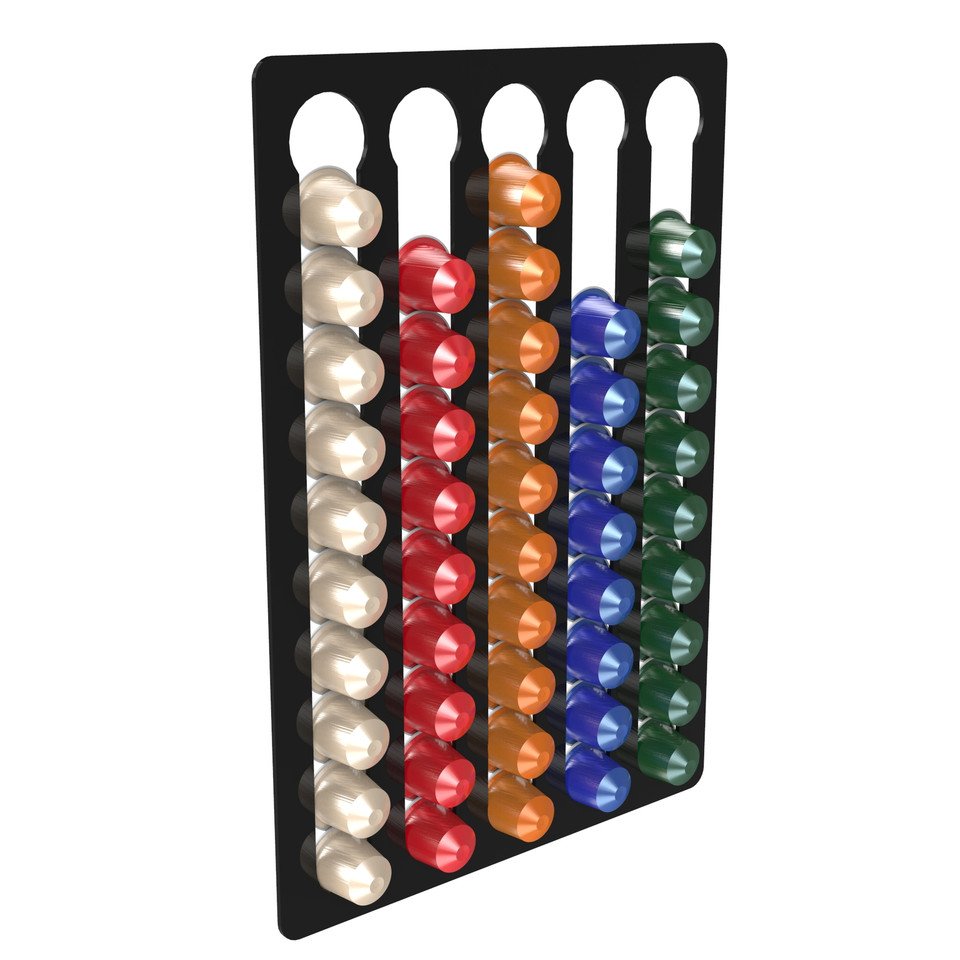 Nespresso Capsule Coffee Pod Holder Stand Container Wall Display Rack ...