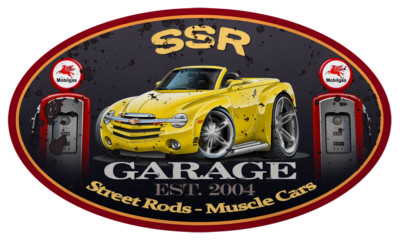 2003-06 Chevy SSR Convertible Garage Sign Wall Art Graphic Sticker | eBay