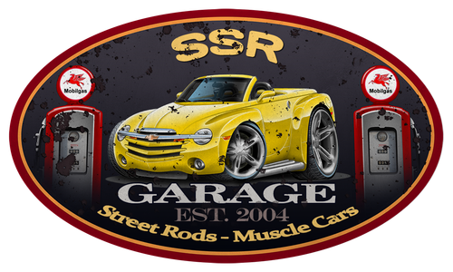 2003-06 Chevy SSR Convertible Garage Sign Wall Art Graphic Sticker | eBay
