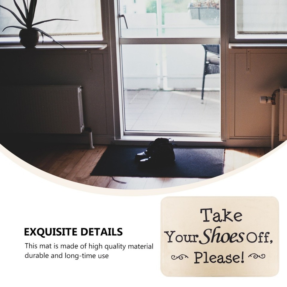 Please Remove Your Shoes Door Mat Take off Carpet Entrance Dining Room ...