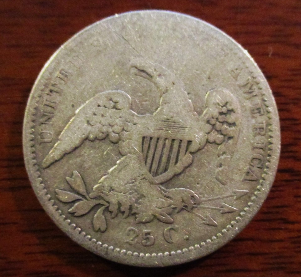 183 CAPPED BUST QUARTER. LOW MINTAGE, CIRCULATED. | eBay