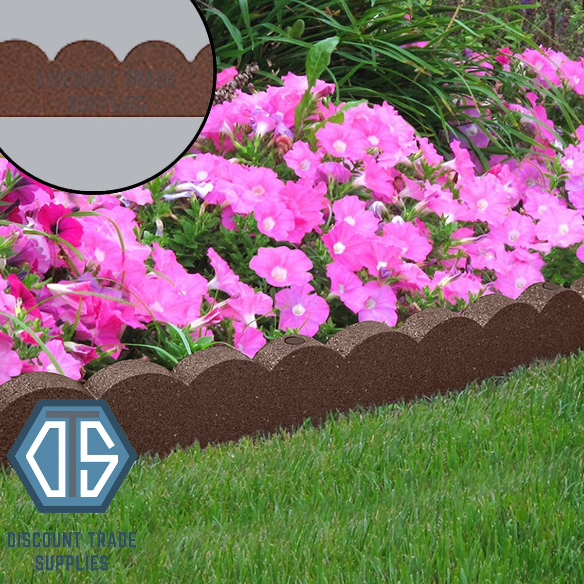 Curved Scallop Edging Stone