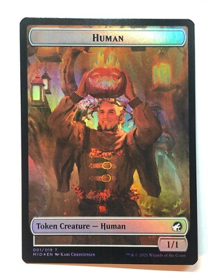 MTG Innistrad: Midnight Hunt Human (001) // Insect (009) Double-sided ...