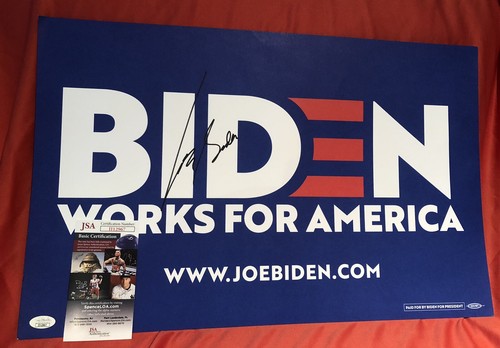 PRESIDENT JOE BIDEN SIGNED 13x19 CAMPAIGN PLACARD / SIGN WITH JSA COA ...