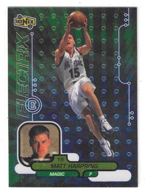 1998-99 UD IONIX MATT HARPRING ELECTRIX RC #75 ORLANDO MAGIC GEORGIA ...