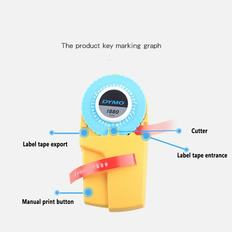 DIY Manual Label Maker for Dymo 1880 Embossing pvc Label Manual Label ...