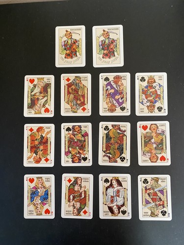 VINTAGE PLAYING CARD DOUBLE DECK WADDINGTONS SHAKESPEAREAN CARDS IN ...