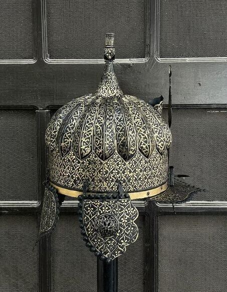 Medieval Ottoman Turkish Warrior Helmet Arabic Writing Islamic Helmet ...