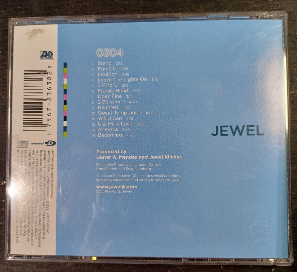 - Music CD - Jewel - - Atlantic - Very Good Plus - Audio CD - 1 Disc ...