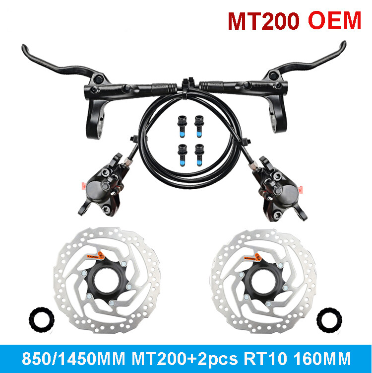 Shimano BL BR MT200 Hydraulic Disc Brake Set MTB Bicycle Brake G3 HS1 RT56 Rotor | eBay