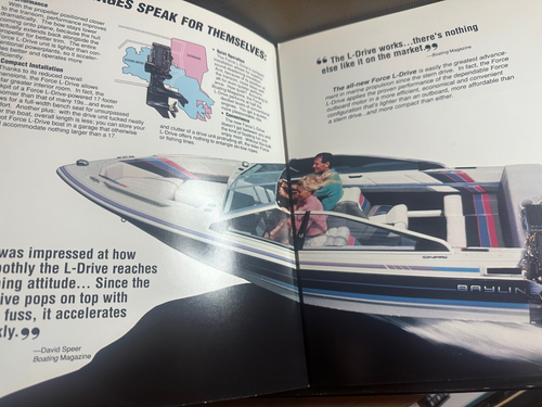 Force L Drive Motor Promo Catalog Brochure Inboard Outboard Motor ...