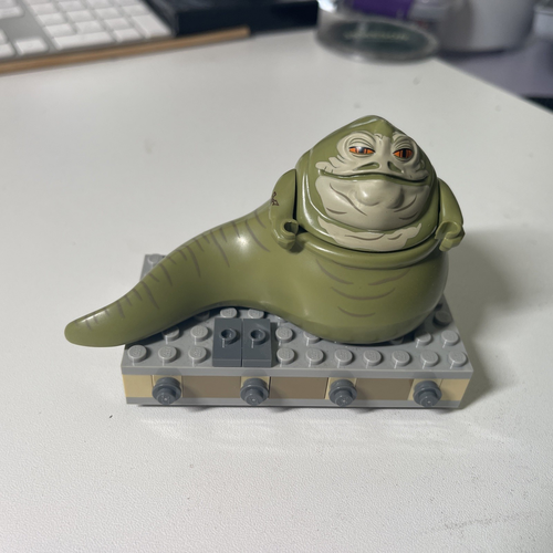 LEGO Minifigure - Jabba the Hutt - Olive Green, Dark Tan Wrinkles ...