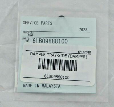 Toshiba 6LB09888100 DAMPER-TRAY-SIDE Genuine Brand New OEM Sealed Free ...