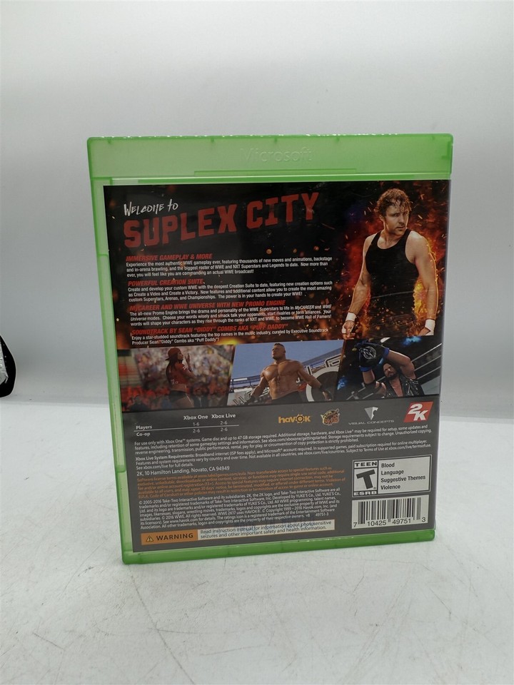 XBOX ONE WWE 2K17 W2K17 COMPLETE GAME | eBay