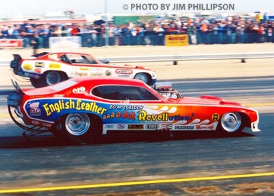 DRAG RACING NHRA FUNNY CAR PHOTO ED McCULLOCH & TOM McEWEN BAKERSFIELD ...