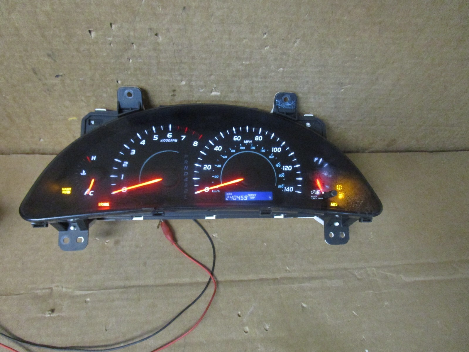 07 08 09 Toyota Camry Speedometer Cluster Instrument Oem 240K Miles ...
