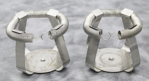 x2 Erlenmeyer Stainless Steel 500mL Flask Clamps HD Springs & Screws ...