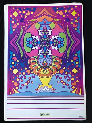 PETER MAX Cosmic Psychedelic lithograph Poster 1970 "2000 Light Years ...