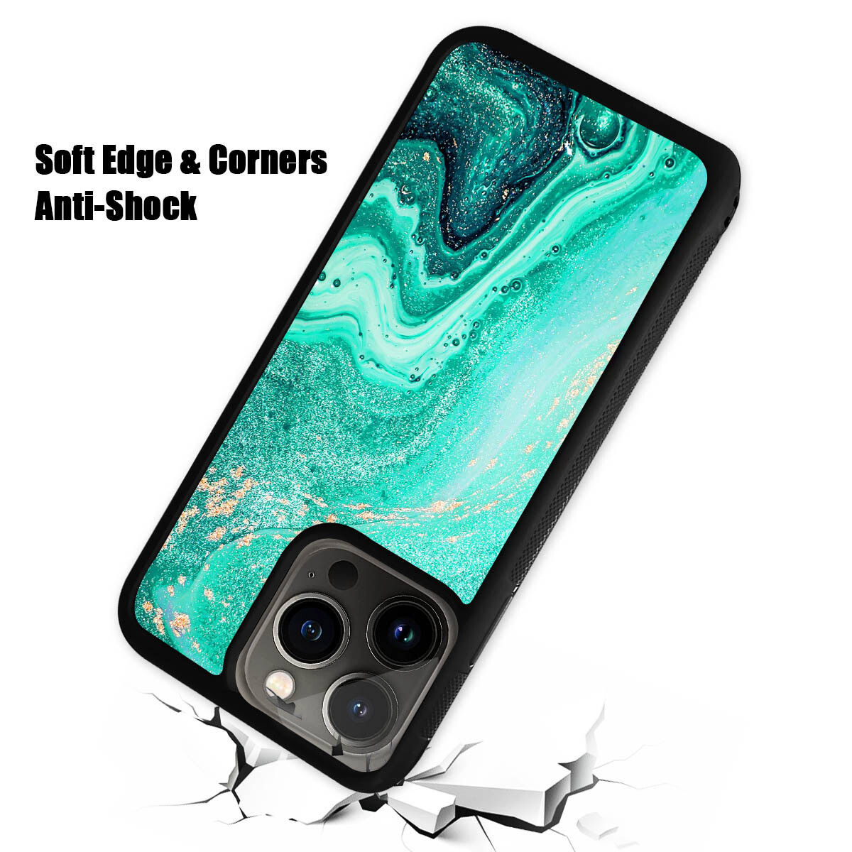 ( For iPhone 15 Pro ) Back Case Cover H23203 Emerald | eBay