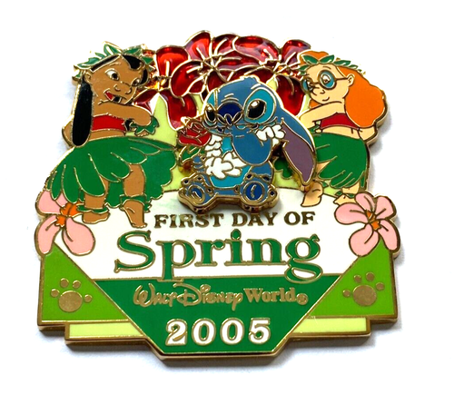 Disney Pin Badge Premier Jour De Ressort 2005 Lilo Et Mertle Hula Avec ...