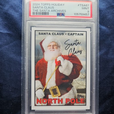 The Santa Archives 2024 Topps Holiday Santa Claus #TSA 67 - PSA MINT 9 ...