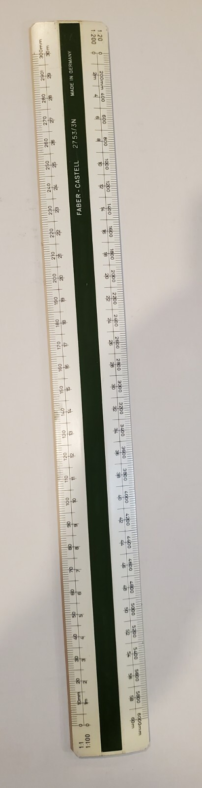 Faber Castell 2753/3n,12'' Ruler. Architect/Interior Designers Flat ...