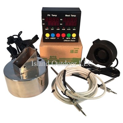 ATC Q master Temperature Weber Smokey Mountain BBQ Draft pit Controller ...