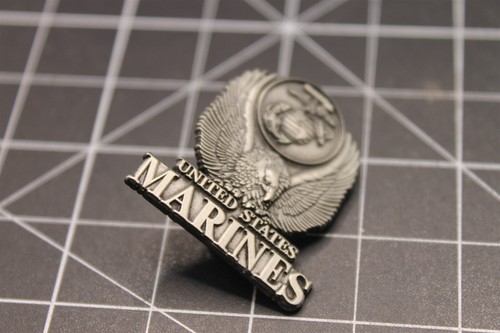 BRAND NEW DESIGN Lapel Pin United States Marines USMC Pewter Emblem 1-1 ...