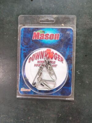 MASON DOWNRIGGER WIRE CABLE HARDWARE KIT 2 BEADS, SNAPS, THIMBLES, 6 ...
