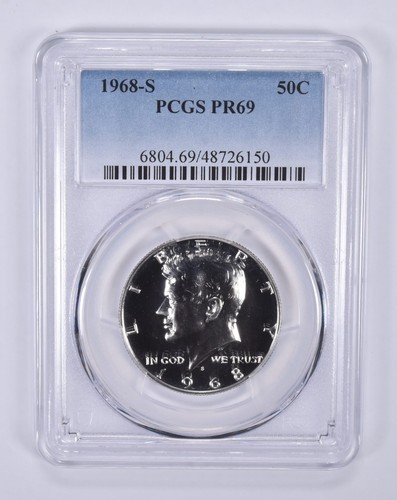 1968-S Kennedy Half Dollar PR69 PCGS Blue Label *6144 | eBay