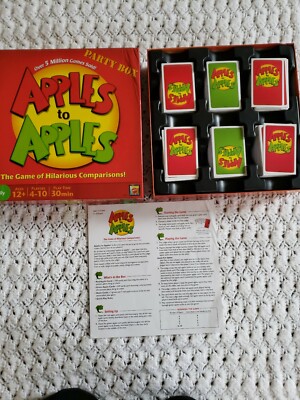 Disney Apples to Apples Board Game Family by Mattel COMPLETE | eBay