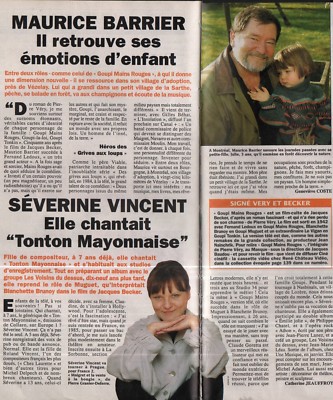 Coupure de presse Clipping 1994 Maurice Barbier Séverine Vincent (1 ...