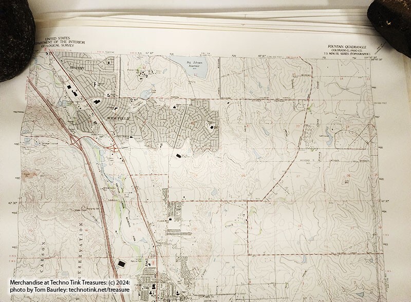 USGS Topographic Map Fountain CO - 1961 revised 1994 | eBay