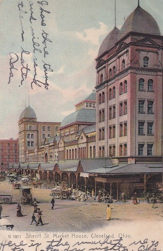 CLEVELAND OH - Sheriff Street Market House Rotograph Postcard - UDB ...