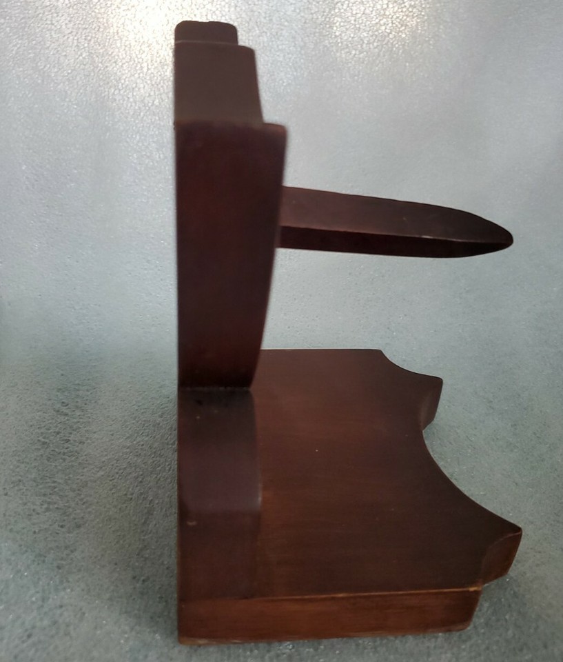 Vintage Wood & Sword BOOKENDS w/ Dagger, Knife Blade, Fantasy Knight ...