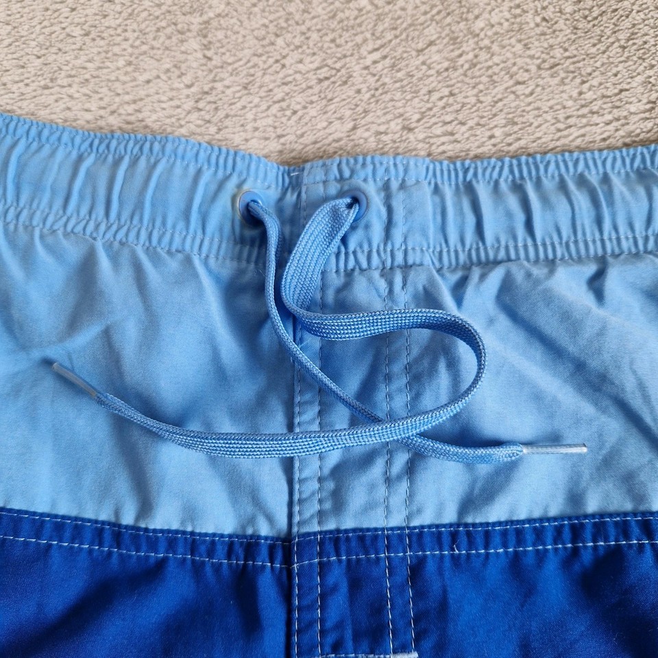 Adidas Swim Shorts Men's Large Blue Colourblock Pockets Summer Beach ...