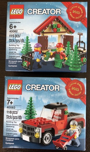LEGO CREATOR: Tree Stand (40082) and Christmas Tree Truck (40083) 2013 ...